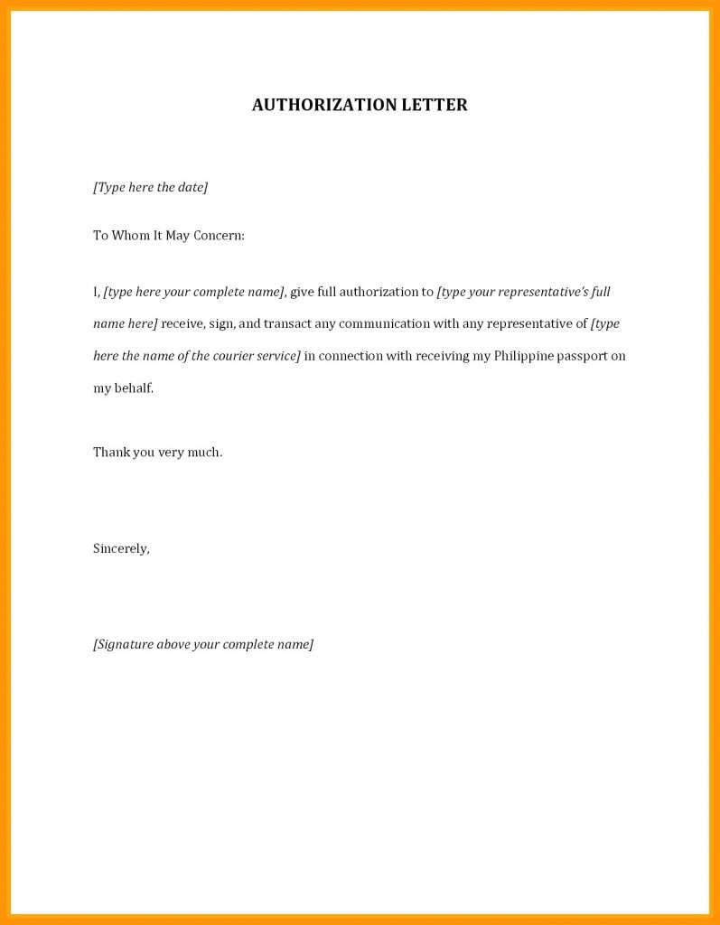 How to Write Authorization Letter With Writing Tips & Example